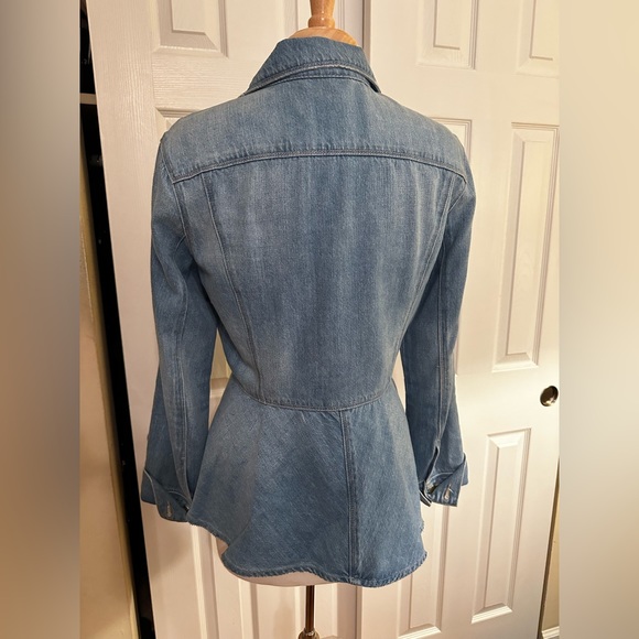 Frame Denim | Jackets & Coats | Peplum Jean Jacket | Poshmark